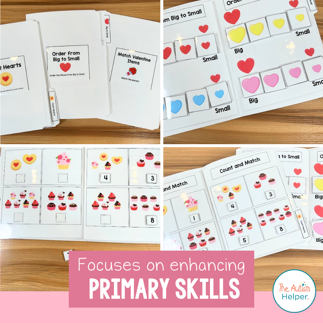 Valentine's Day File Folder Activities – The Autism Helper