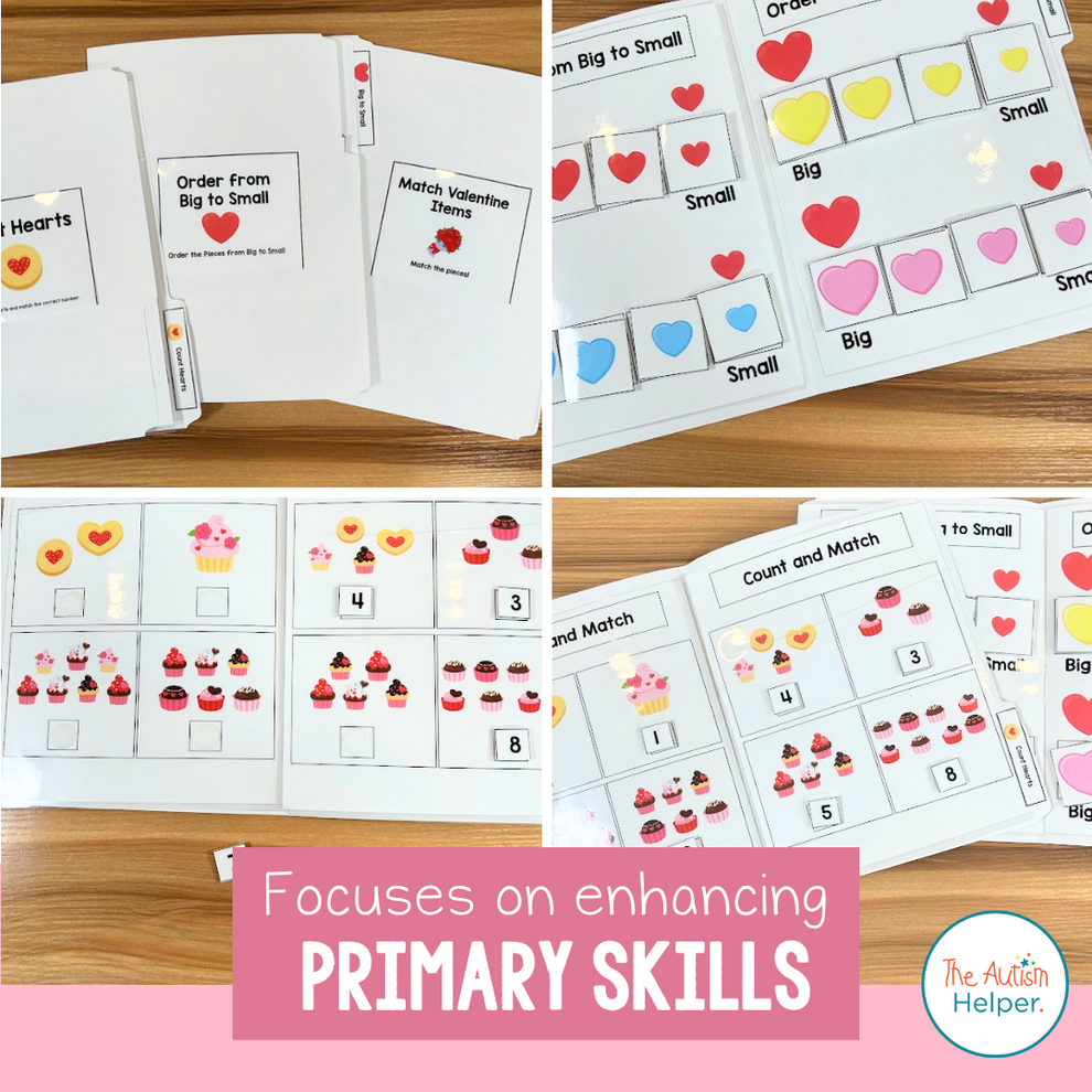 Valentine's Day File Folder Activities – The Autism Helper