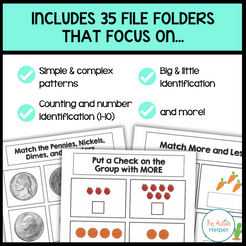 Level 1 Math Leveled Daily Curriculum FILE FOLDER ACTIVITIES – The ...