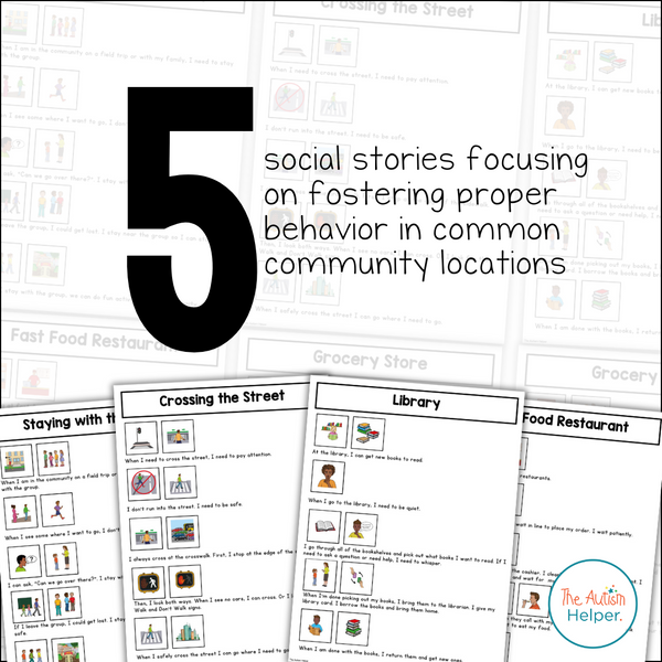 Visual Social Stories: Community Set 1 – The Autism Helper