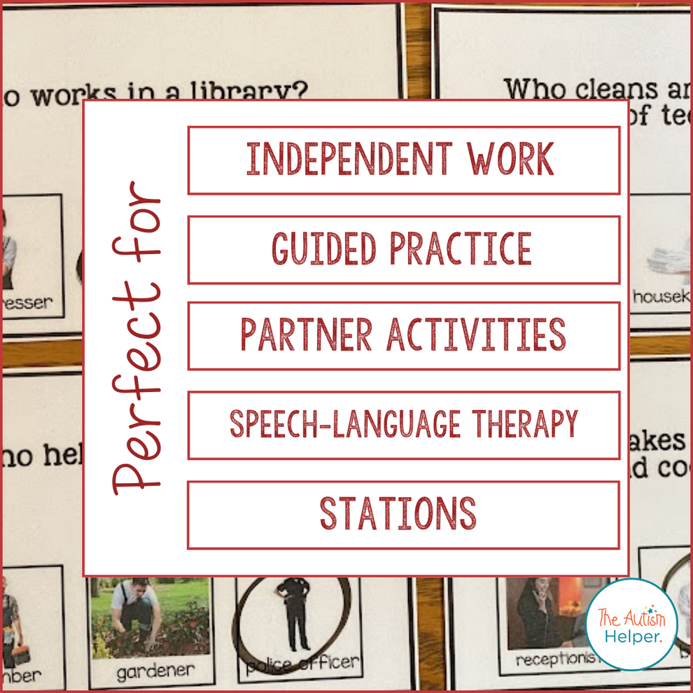 Who Question Unit – The Autism Helper