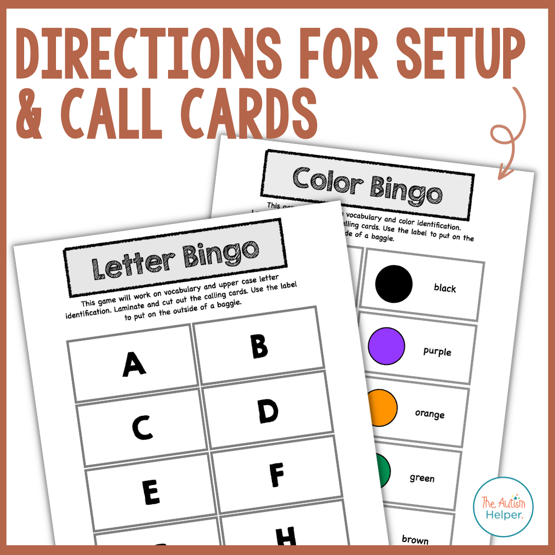 Basic Skills Bingo – The Autism Helper