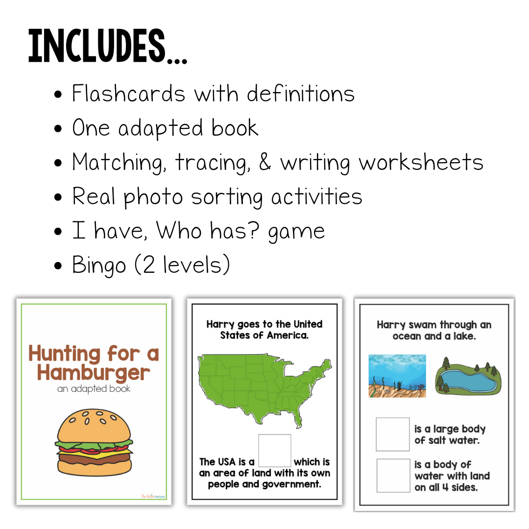 Geography Unit – The Autism Helper