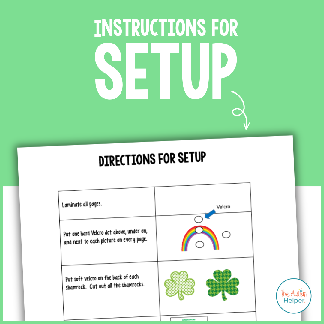 St. Patrick's Day Adapted Book Series – The Autism Helper