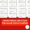 Personal Information Mega Pack {Level 1} – The Autism Helper
