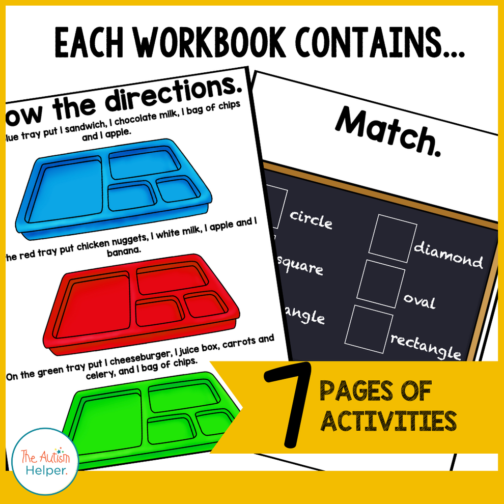 Complex Matching Weekly Workbooks - School Edition – The Autism Helper