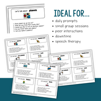 Visual Conversation Starters (with Visual Choices) – The Autism Helper