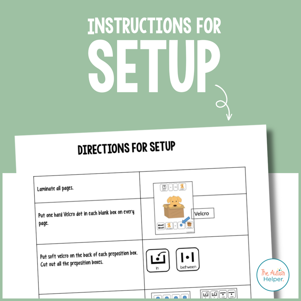 Where is the Animal? Preposition Adapted Book Series – The Autism Helper