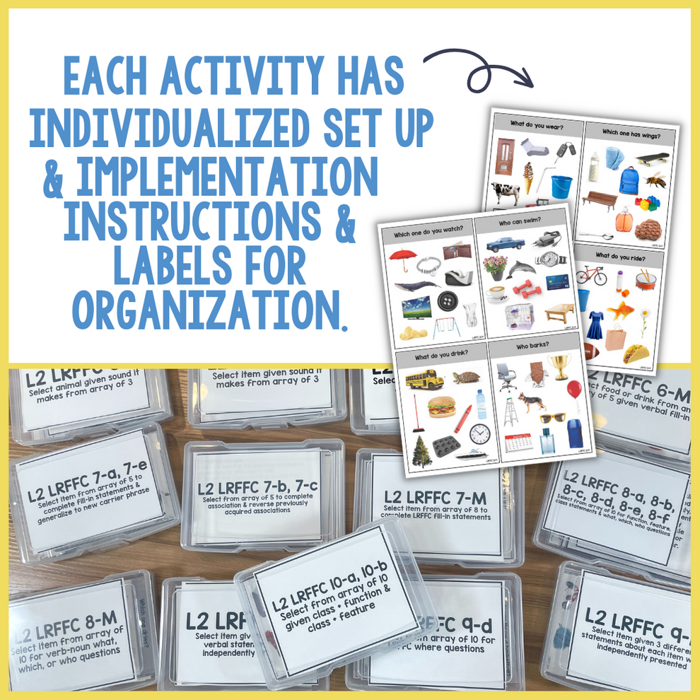VB-MAPP Task Cards: Function, Feature, and Class Level 2 – The Autism ...