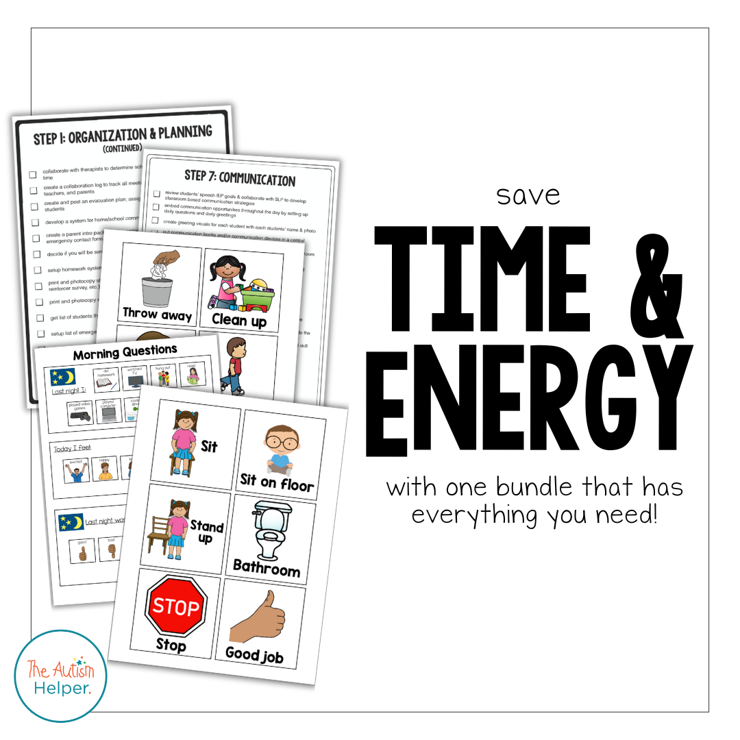 Classroom Starter Pack Bundle – The Autism Helper