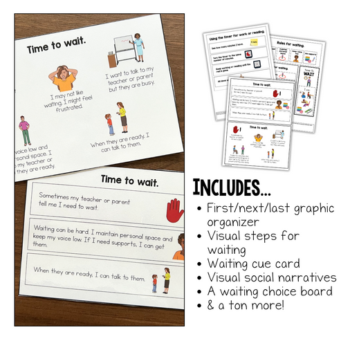 Time Management and Waiting Visuals – The Autism Helper