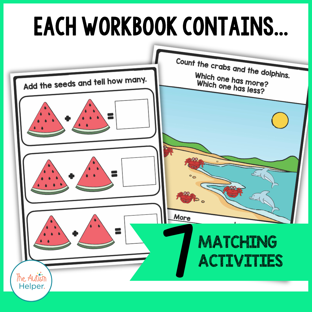 Complex Matching Weekly Workbooks - Summer – The Autism Helper