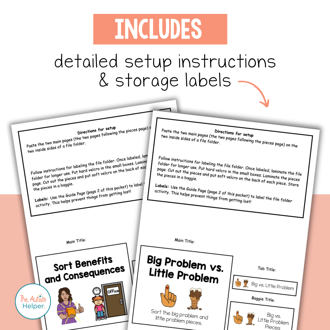 Behavior File Folder Activities – The Autism Helper