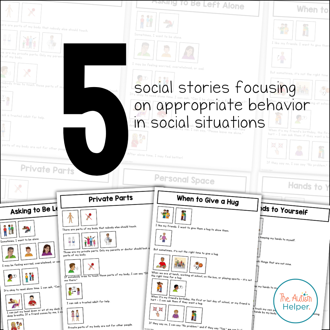 Visual Social Stories: Personal Space Set – The Autism Helper