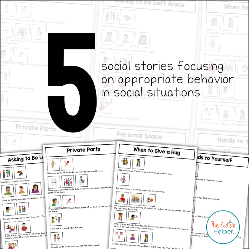 Visual Social Stories: Personal Space Set – The Autism Helper