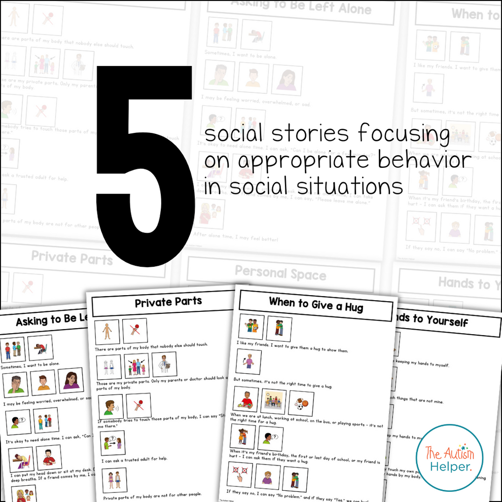 Visual Social Stories: Personal Space Set – The Autism Helper