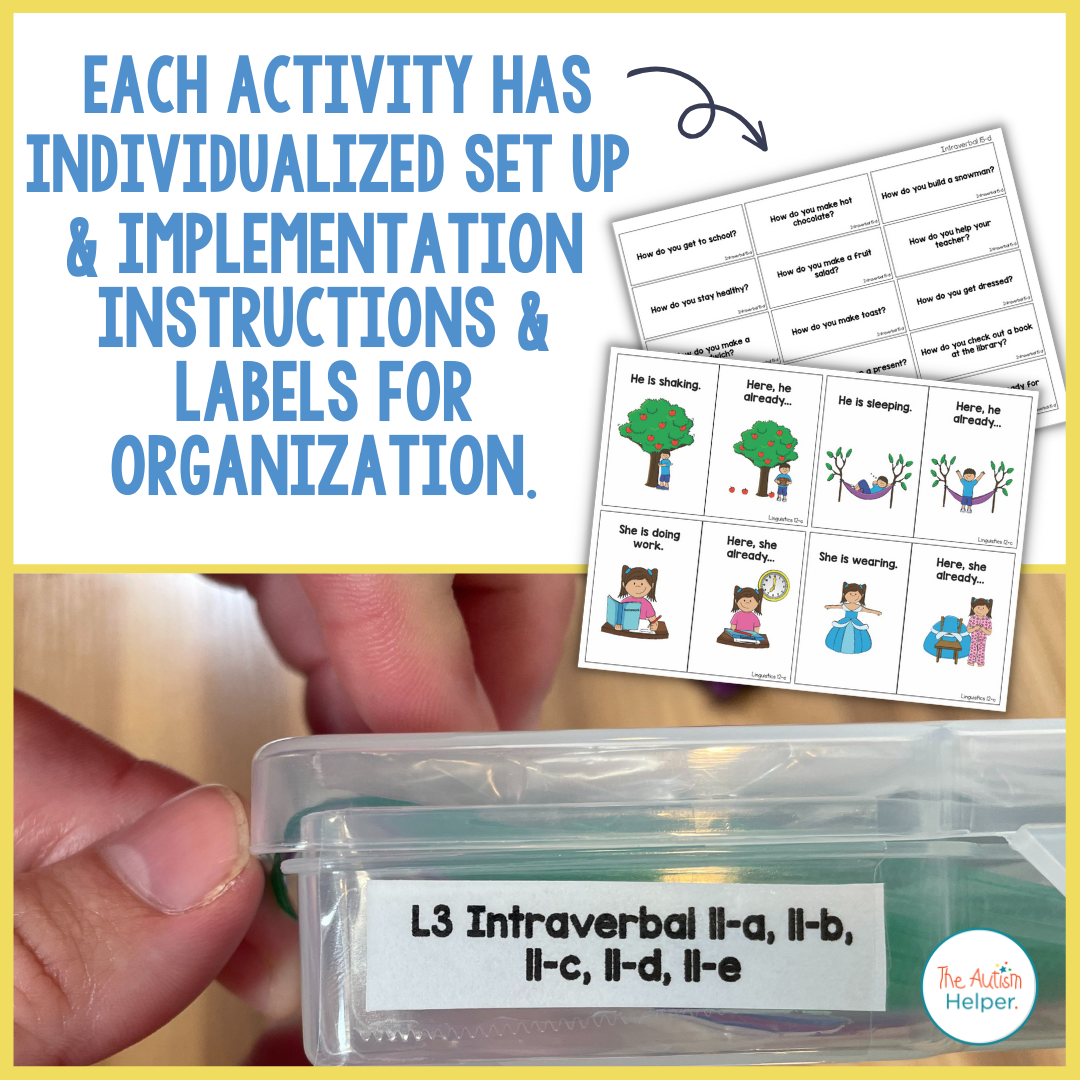 VB-MAPP Task Cards: Intraverbal and Linguistics Level 3 – The Autism Helper