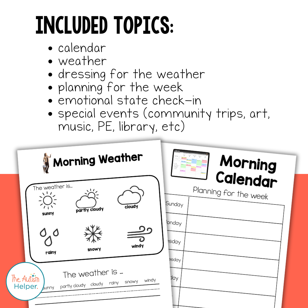 Differentiated Morning Meeting - High School Edition – The Autism Helper