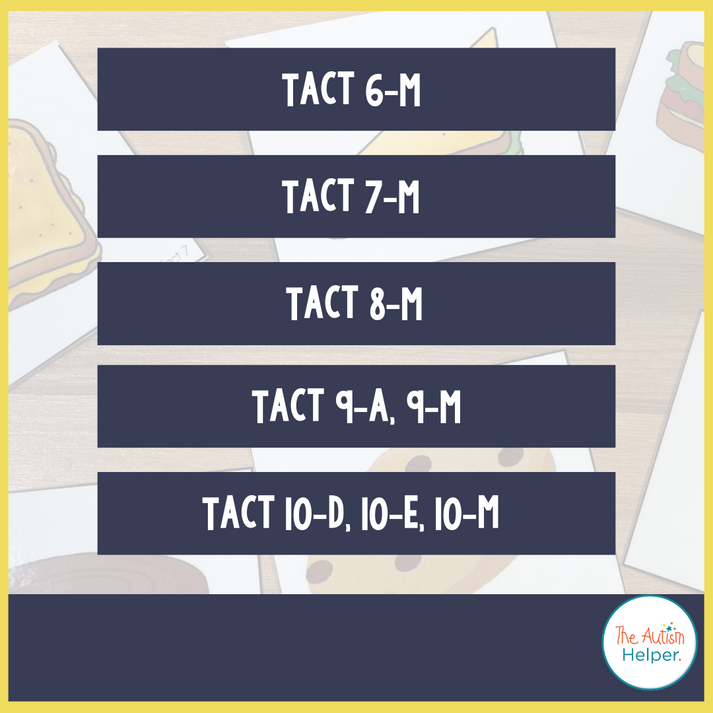 VB-MAPP Task Cards - Tact Level 2 – The Autism Helper