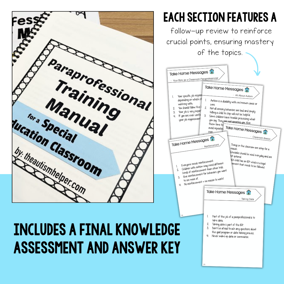 Paraprofessional Training Manual – The Autism Helper