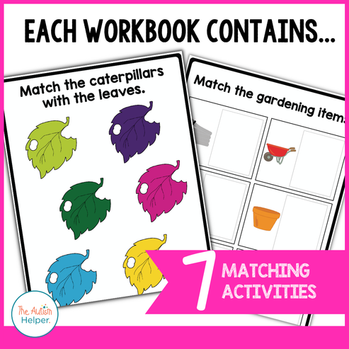 Easy Matching Weekly Workbooks - Spring Edition – The Autism Helper