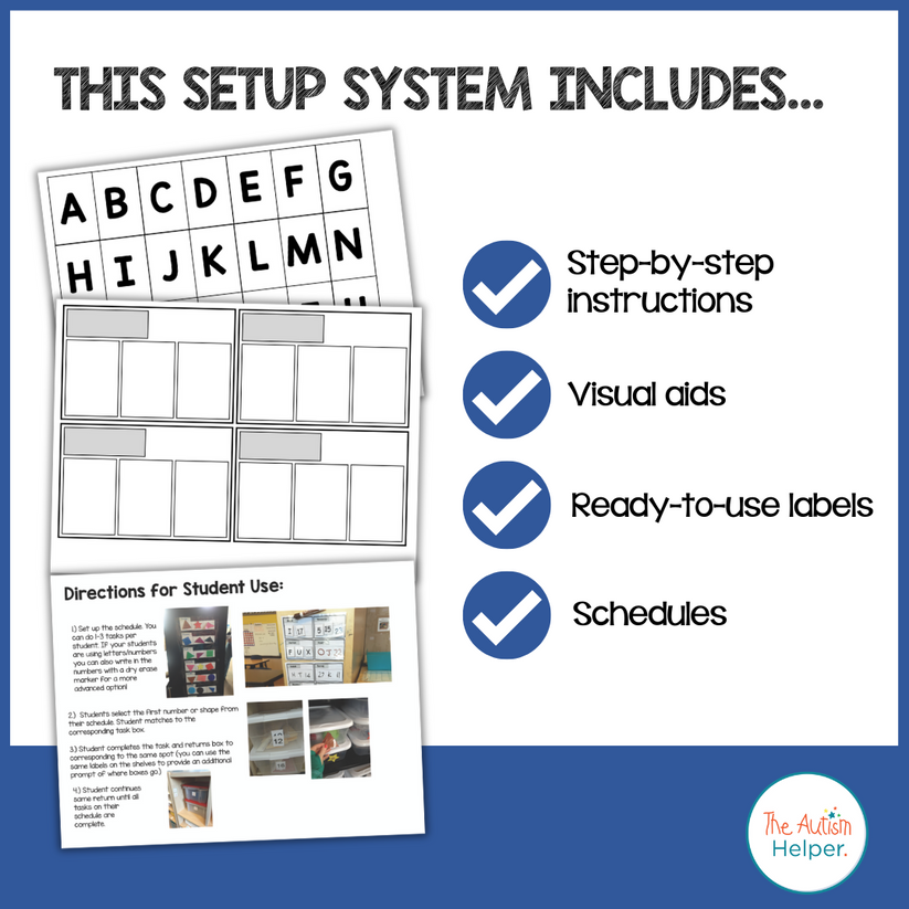 Work Task System Setup Kit – The Autism Helper