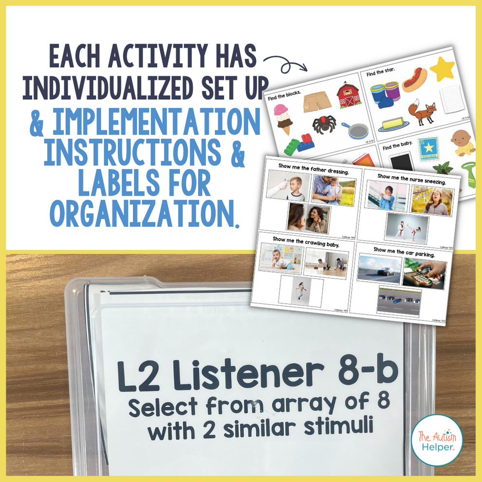 VB-MAPP Task Cards: Listener Responding Level 2 – The Autism Helper