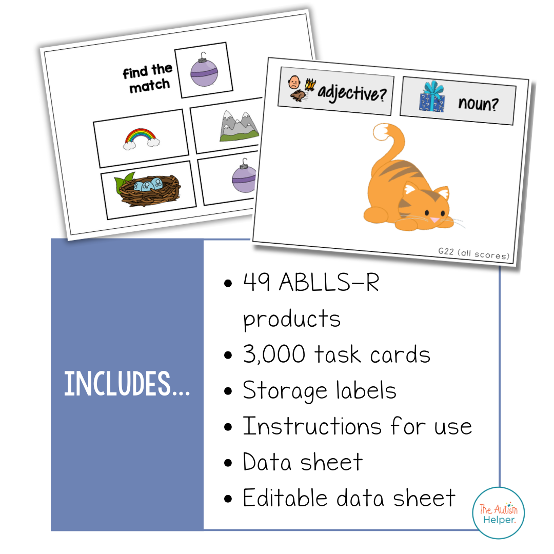 ABLLS-R Aligned Task Card MEGA BUNDLE – The Autism Helper