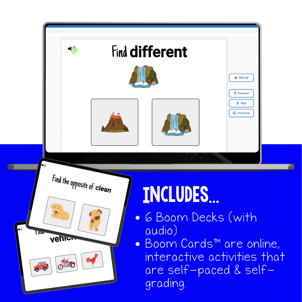 Advanced Receptive Language Skills Interactive Boom Cards – The Autism ...