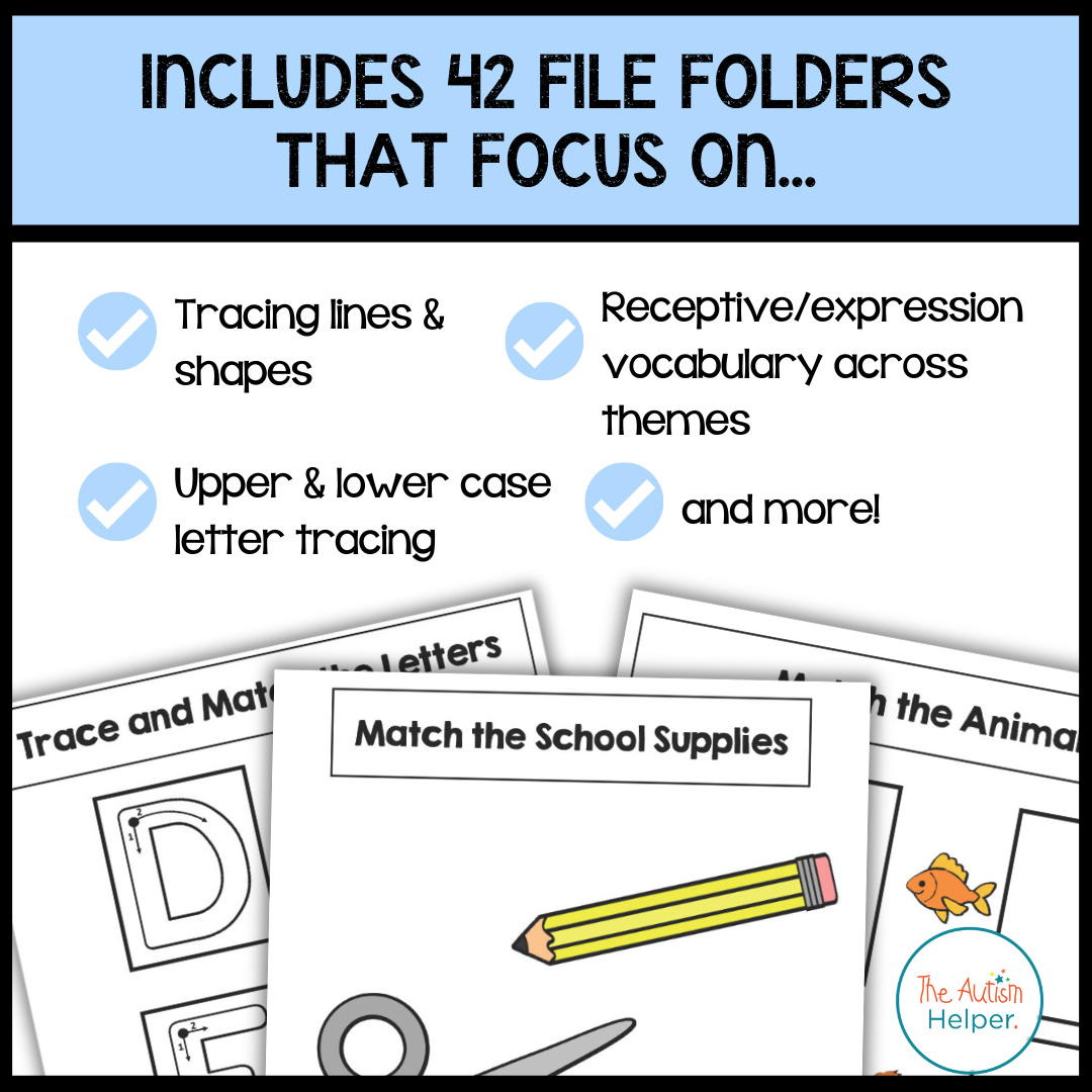 Level 0.5 Language Arts Leveled Daily Curriculum FILE FOLDER ACTIVITIE ...