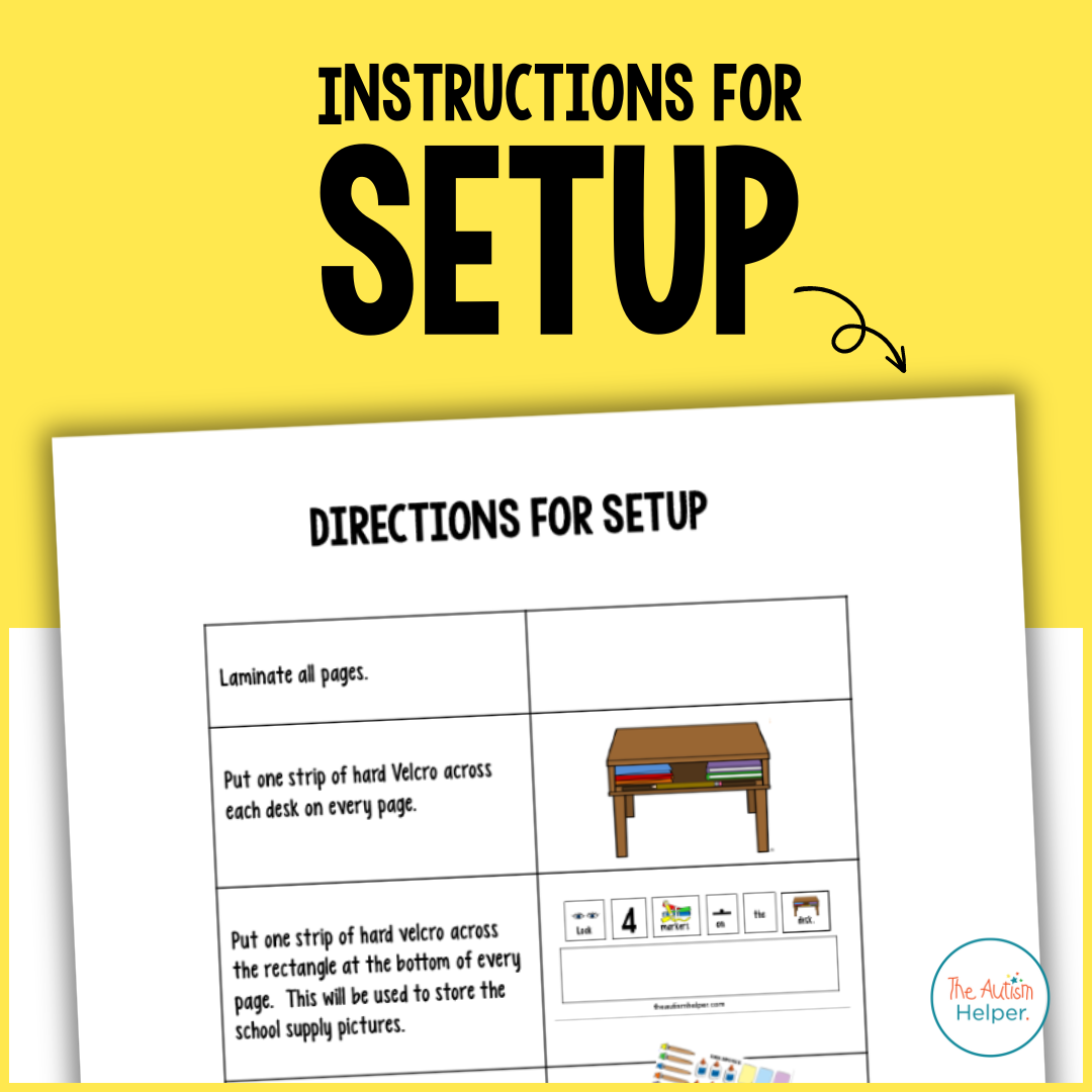 School Themed Adapted Book Series – The Autism Helper