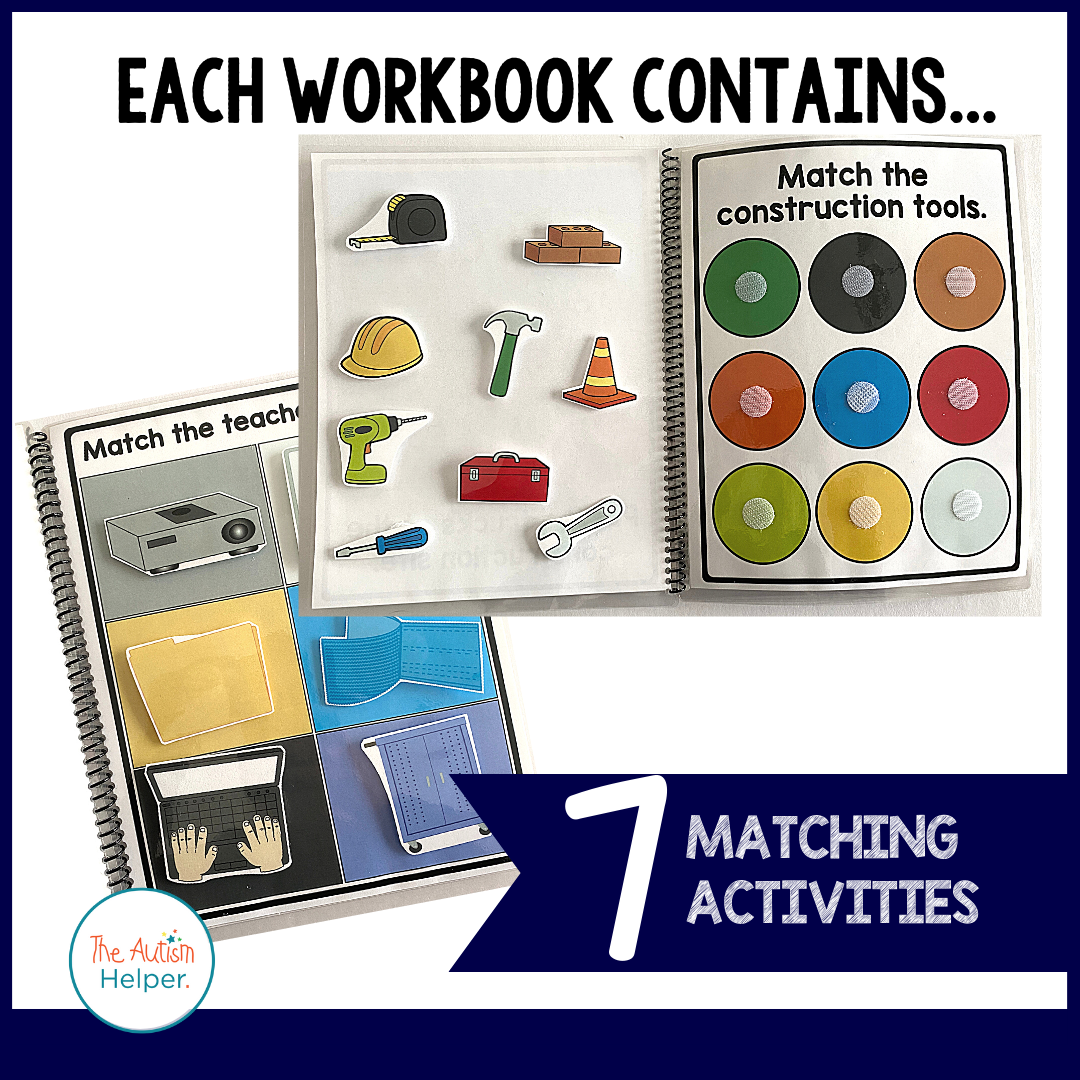 Easy Matching Weekly Workbooks - Community Helpers – The Autism Helper