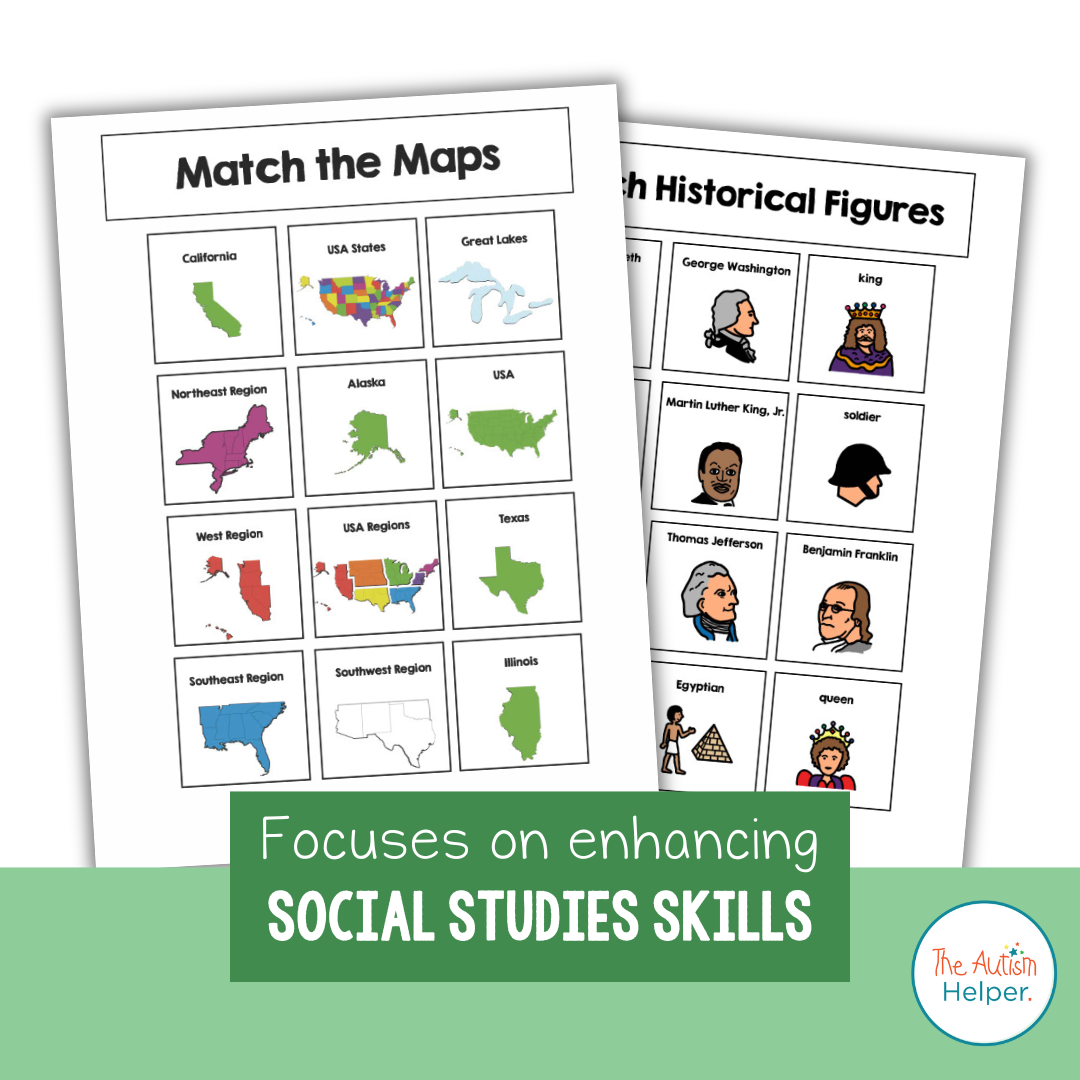 Social Studies File Folder Activities – The Autism Helper
