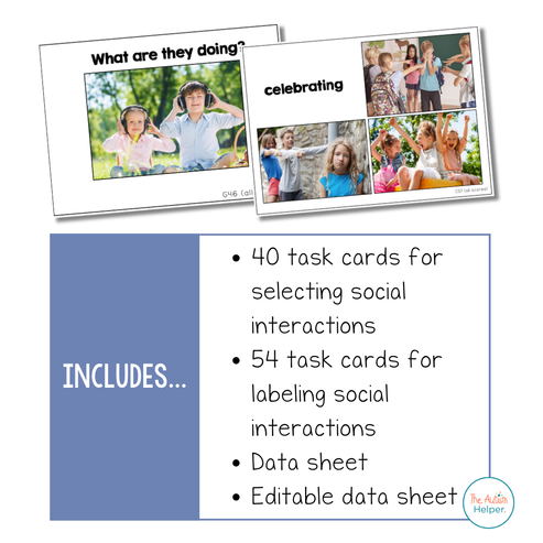 Social Interactions Task Cards [ABLLS-R Aligned C57, G46] – The Autism ...