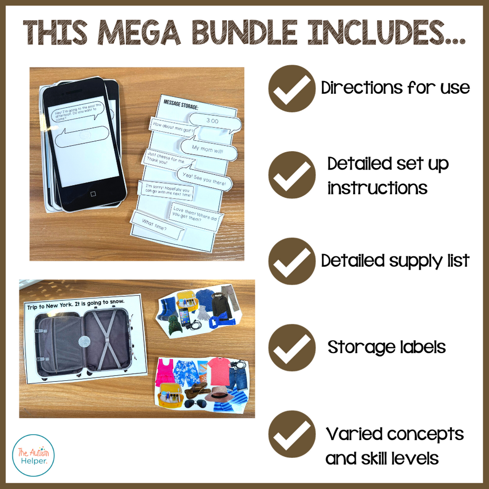Life Skills Work Task Mega Pack – The Autism Helper