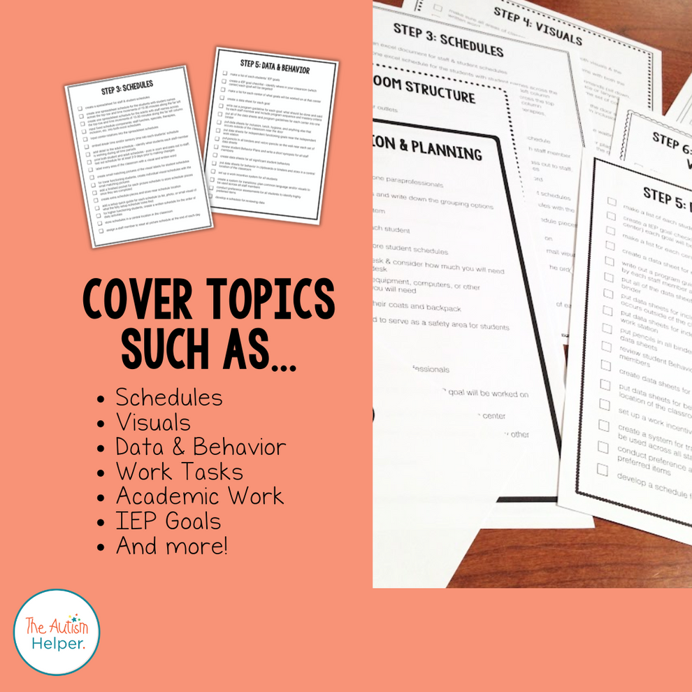 Special Education Classroom Setup Checklists – The Autism Helper