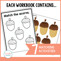 Easy Matching Weekly Workbooks - Fall Edition – The Autism Helper