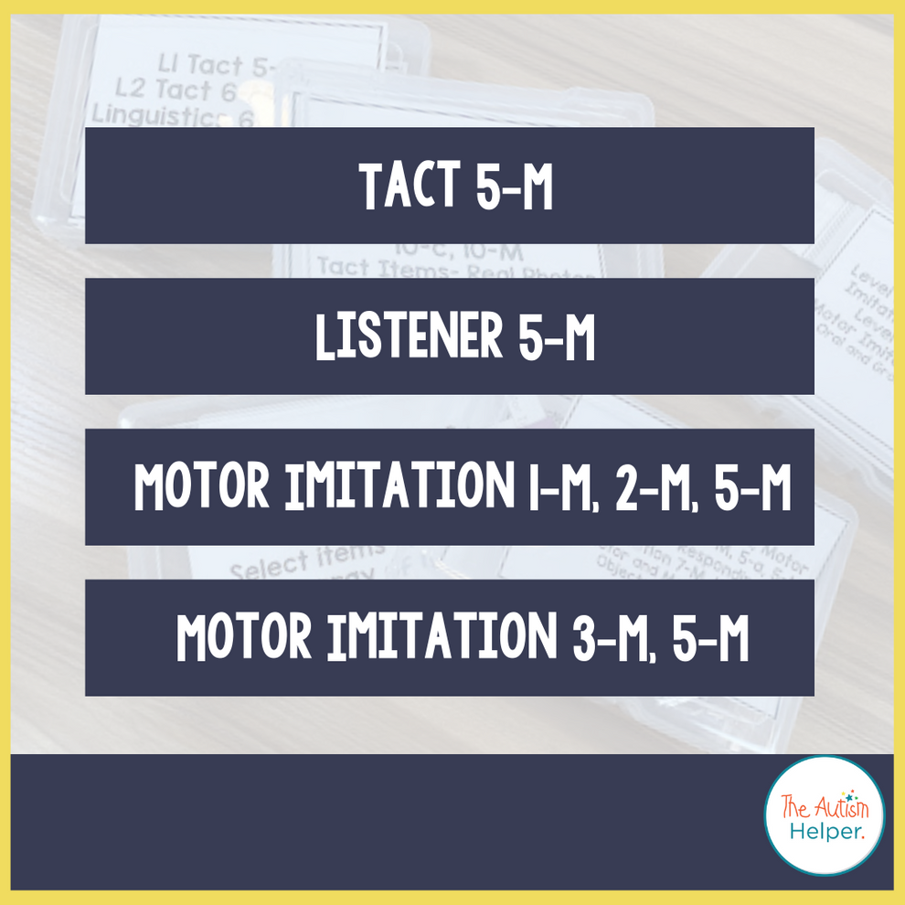 VB-MAPP Task Cards: Level 1 – The Autism Helper