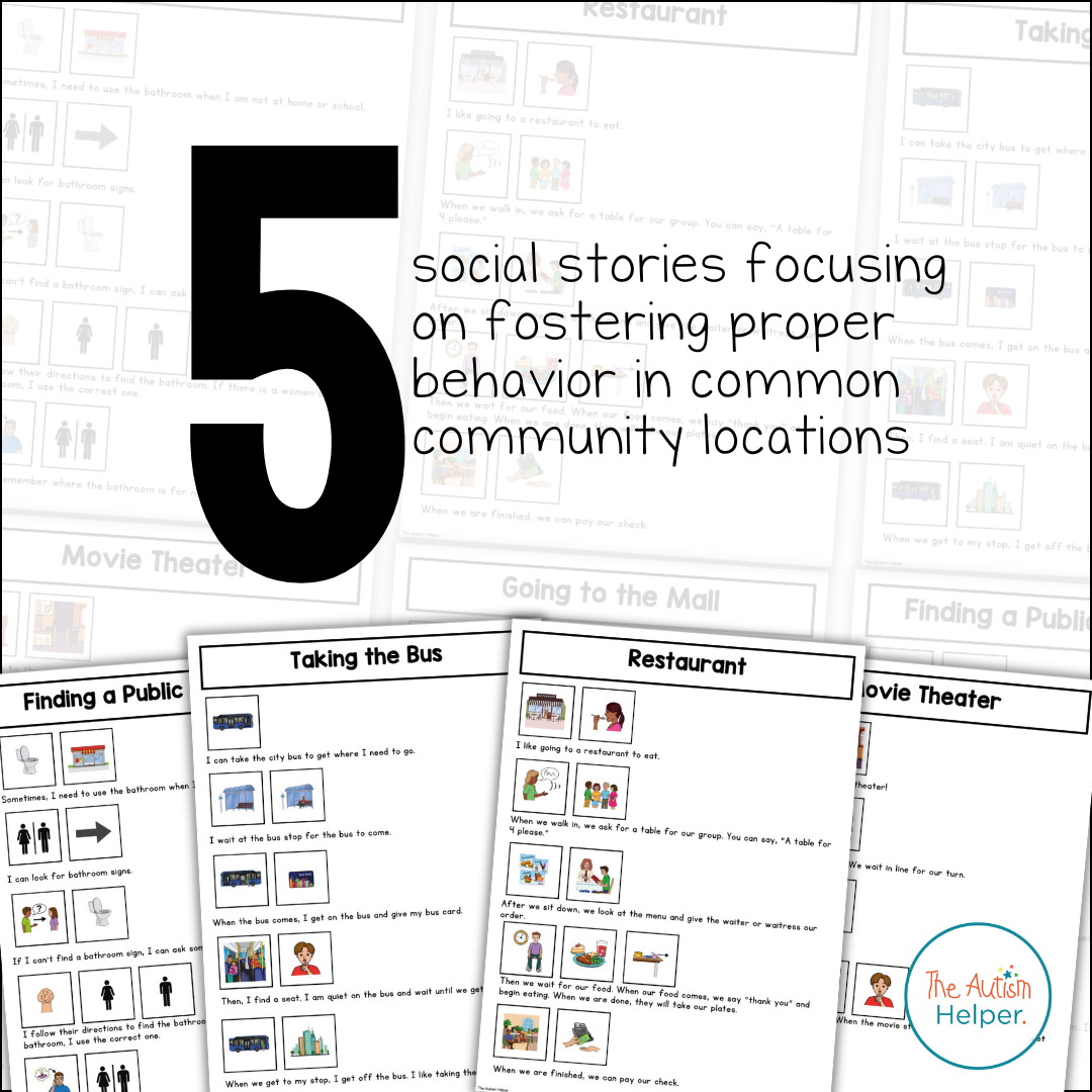Visual Social Stories: Community Set 2 – The Autism Helper