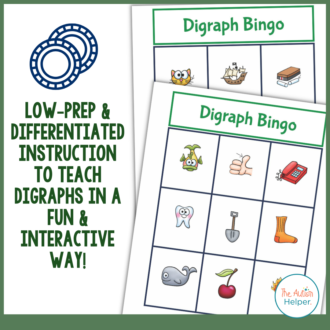 Digraph Bingo – The Autism Helper