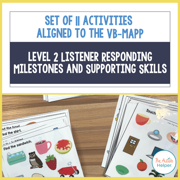 VB-MAPP Task Cards: Listener Responding Level 2 – The Autism Helper
