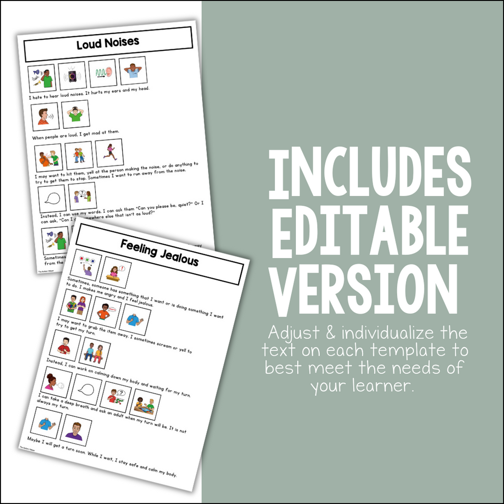 Visual Social Stories - Behavior Set – The Autism Helper