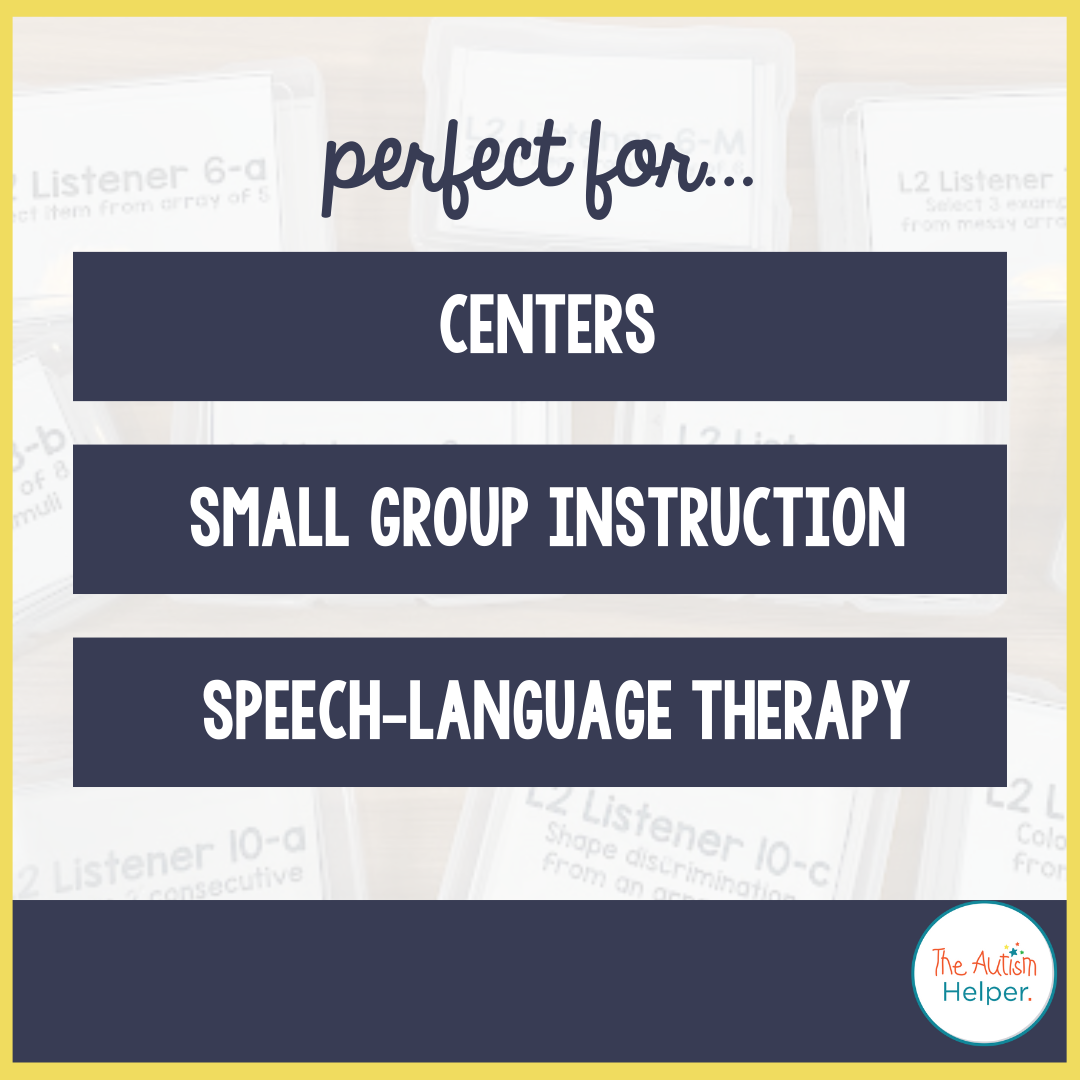 VB-MAPP Task Cards: Listener Responding Level 2 – The Autism Helper