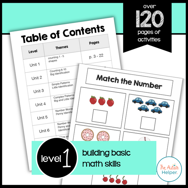 Level 1 Math Leveled Daily Curriculum FILE FOLDER ACTIVITIES – The ...