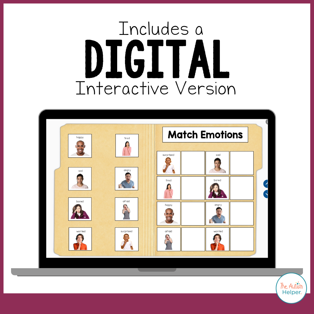 Emotions File Folder Activities – The Autism Helper