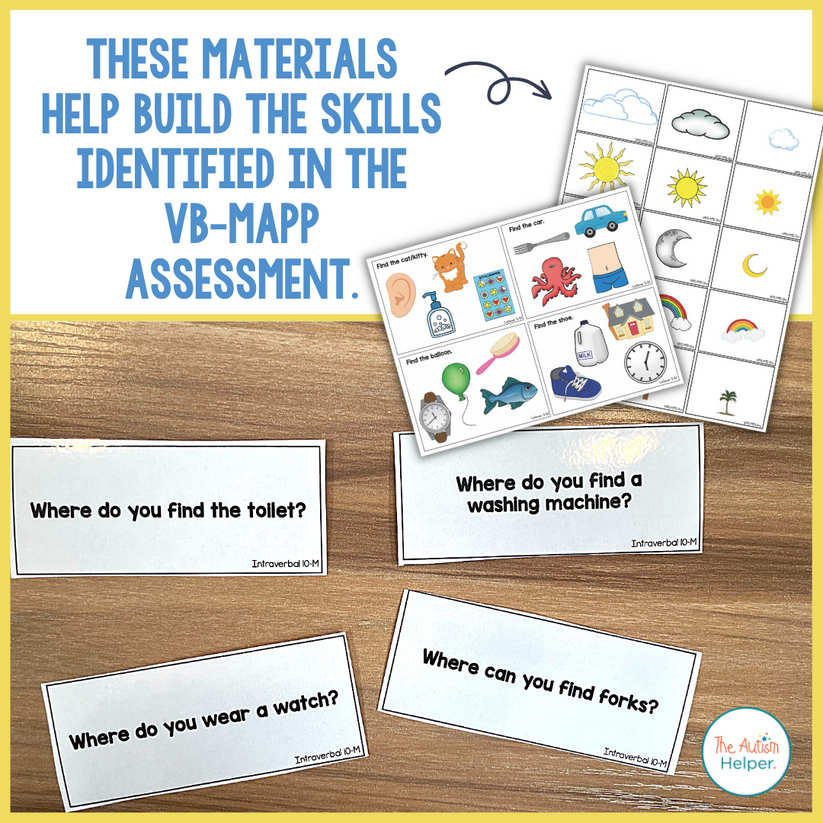 VB-MAPP Task Cards {LEVEL 1,2 AND 3 BUNDLE} – The Autism Helper