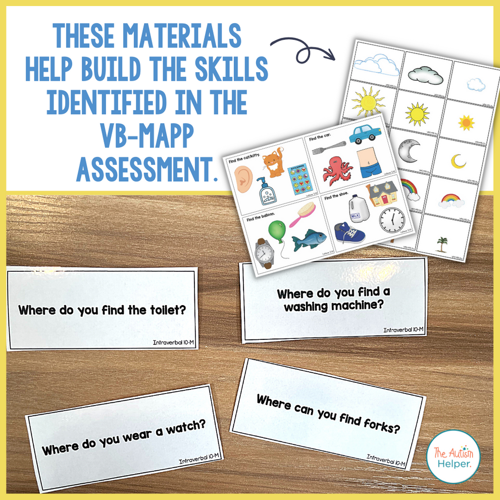 VB-MAPP Task Cards {LEVEL 1,2 AND 3 BUNDLE} – The Autism Helper