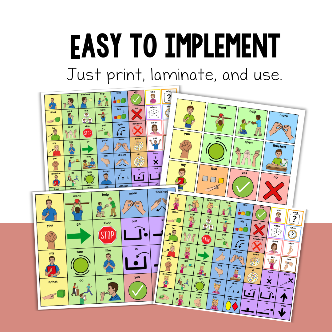 Core Board Set – The Autism Helper
