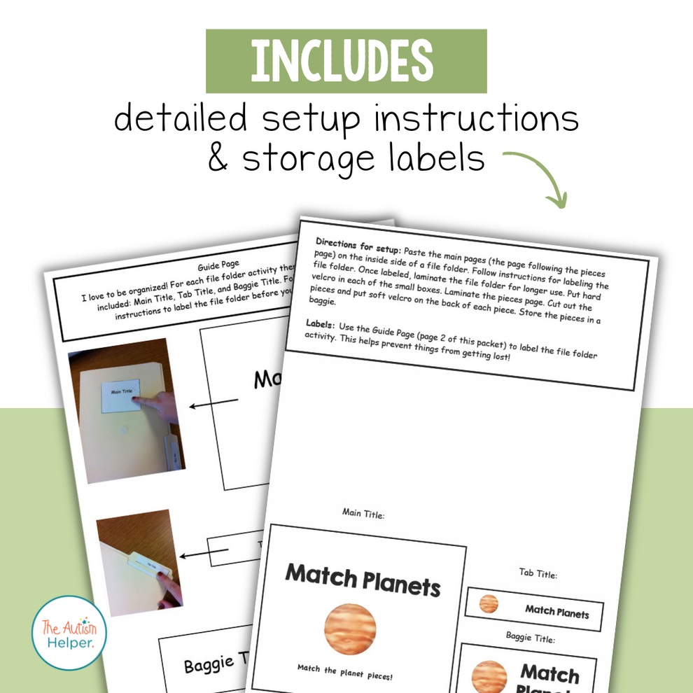 Science File Folder Activities – The Autism Helper