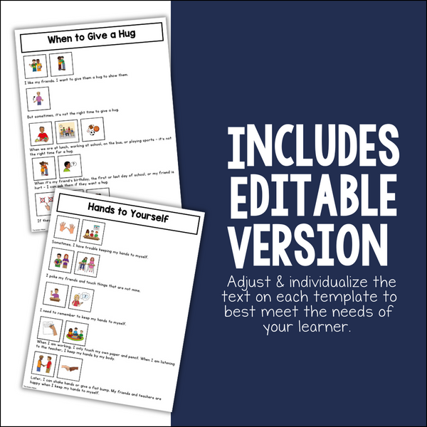 Visual Social Stories: Personal Space Set – The Autism Helper